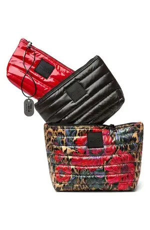 THINK ROYLN Travel Trio Organizational Pouches - Leopard Mult 3