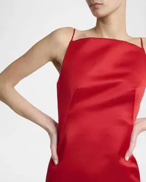 Givenchy Satin Mini Dress - Red