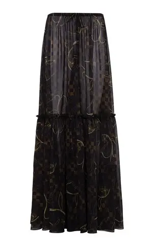 SIEDRES Arabella Printed Maxi Skirt