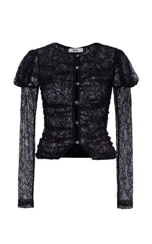 SIEDRES Uma Sheer Lace Top