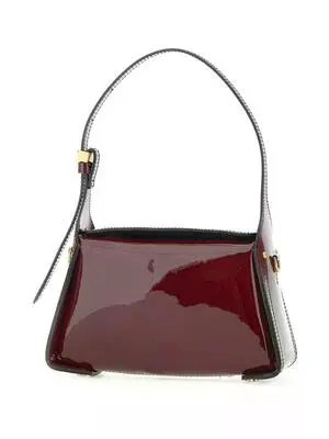 GIANNI CHIARINI Patent-finish Leather Shoulder Bag - Red