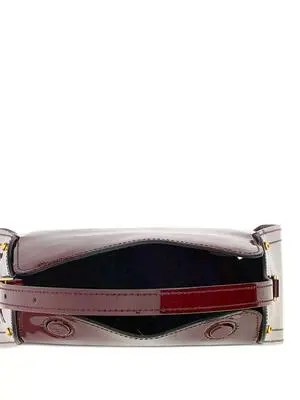 GIANNI CHIARINI Patent-finish Leather Shoulder Bag - Red
