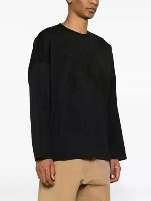 Palm Angels Monogram-embroidered Cotton T-shirt