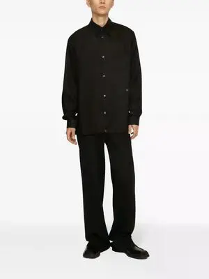 Dolce & Gabbana Long-sleeve Linen Shirt - Black