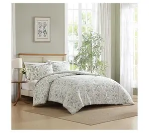 Laura Ashley Bramble Floral Pink King Comforter Set