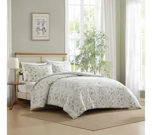 Laura Ashley Bramble Floral Pink Twin Comforter Set