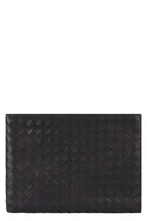 Bottega Veneta Leather Briefcase - Black