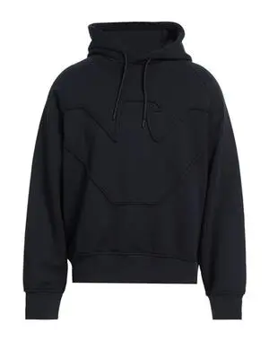 Emporio Armani Embroidered Logo Hoodie - Blue
