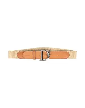 Dsquared2 Raffia And Leather Belt - Beige