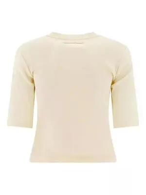 SANDBEIGE Ribbed Crew-neck Top - Neutrals