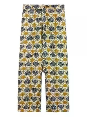 Max Mara Timec Silk Trousers Neutrals