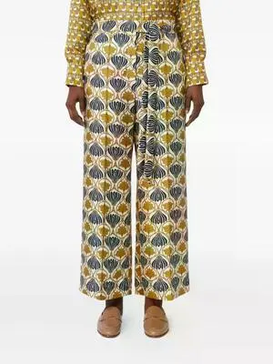 Max Mara Timec Silk Trousers - Neutrals