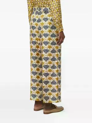 Max Mara Timec Silk Trousers - Neutrals