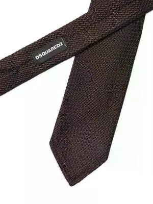 Dsquared2 Textured-jacquard Tie - Brown