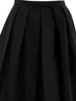 SANDBEIGE Pleated Midi Skirt - Black