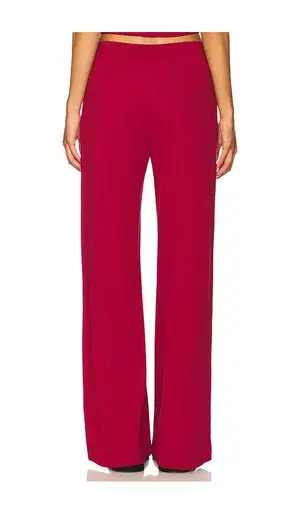 VIR VITA Pointelle Lounge Pant - Red