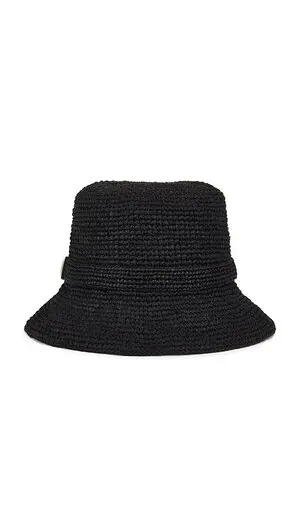 Rag & Bone Lela Rollable Hat - Black