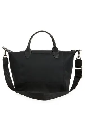 Longchamp Large Le Pliage Energy Recycled Canvas Hobo Bag - Black