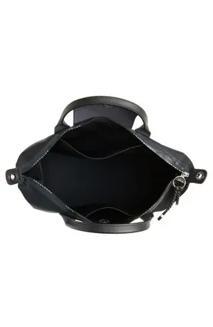 Longchamp Large Le Pliage Energy Recycled Canvas Hobo Bag - Black