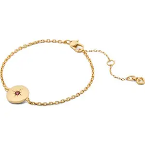 Kate Spade New York Peace Charm Bracelet - Pink/ Gold