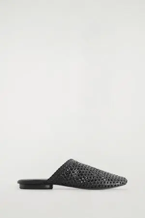 Cos Braided Leather Mules