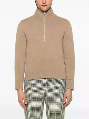 Thom Browne Intarsia Half-zip Sweater