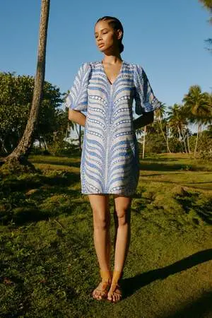 MARIE OLIVER Kiki Printed Mini Dress - Ripple