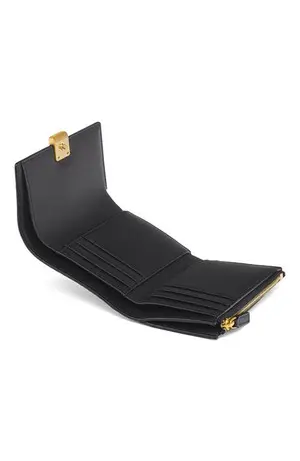 Mcm Aren Trifold Wallet In Visetos - Black