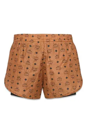 Mcm Monogram Print Econyl® Shorts