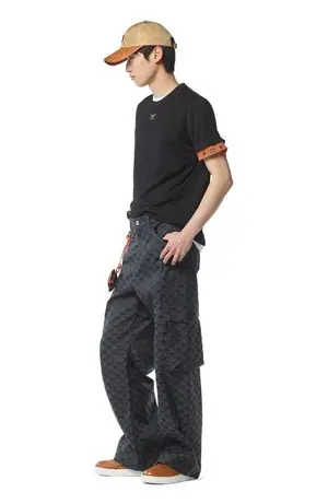 Mcm Essential Logo Print T-shirt In Organic Cotton - Black