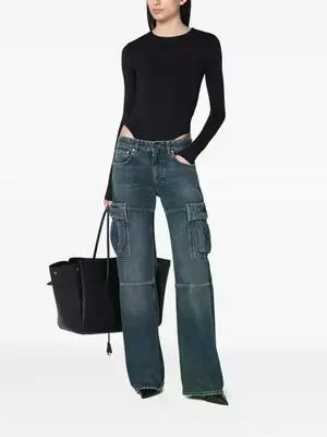 Balenciaga Logo-patch Straight-leg Jeans