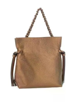 GIANNI CHIARINI Metallic Shoulder Bag With Chain Handle