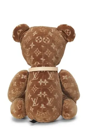 LOUIS VUITTON Monogram Velour Dou Dou Teddy Bear
