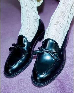 Valentino Garavani Leather Tassel Loafers