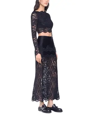 Rabanne Lace Maxi Skirt