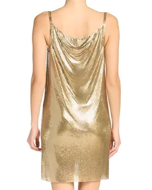 Versace Metallic Mesh Dress - Gold