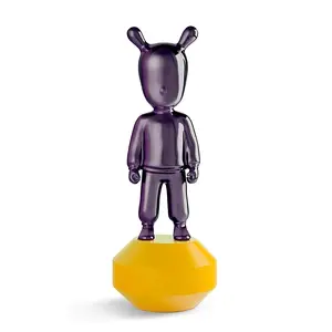 LLADRO The Guest, Purple On Yellow, Little Multi