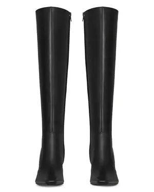 Saint Laurent Francoise Boots In Smooth Leather