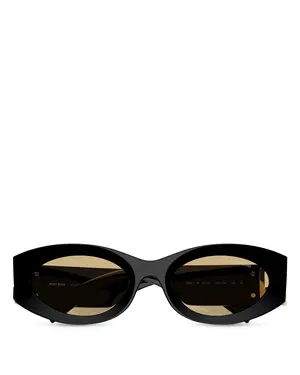Miu Miu Oval Sunglasses, 54mm