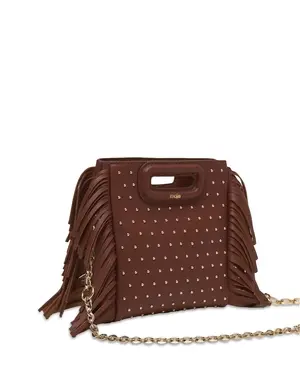 Maje Mini Studded Crossbody Bag