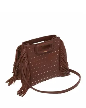 Maje Mini Studded Crossbody Bag
