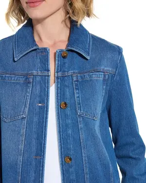 Lyssé Classic Denim Jacket - Mid Wash