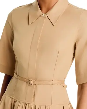 Co Short Sleeve Belted Dress