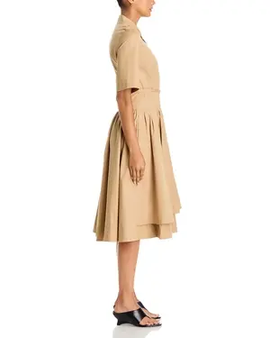 Co Short Sleeve Belted Dress