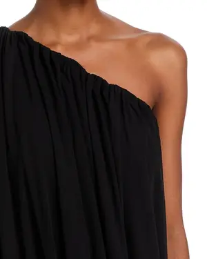 Co Jersey Draped Midi Dress
