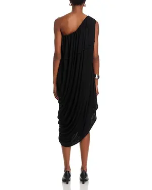 Co Jersey Draped Midi Dress