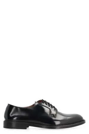 DOUCAL'S Leather Lace-Up Shoes - Black