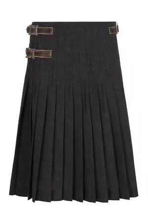 Prada Pleated Skirt - Grey
