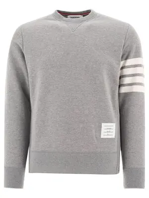 THOM BROWNE Classic Loopback Sweatshirt With 4-Bar Detailing