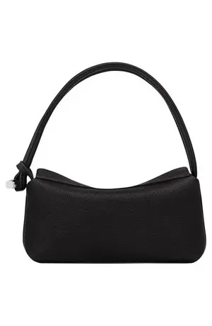 Longchamp Le Roseau East/west Leather Shoulder Bag - Black